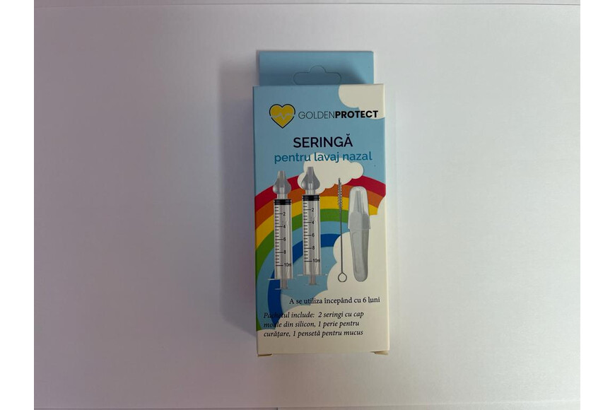 Set 2 dispozitive medicale tip seringa pentru lavaj nazal / irigator ...